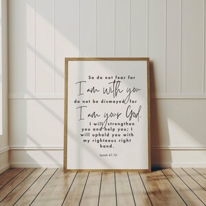 So Do Not Fear for I Am With You, Bible Verse Printable, Home Décor ...