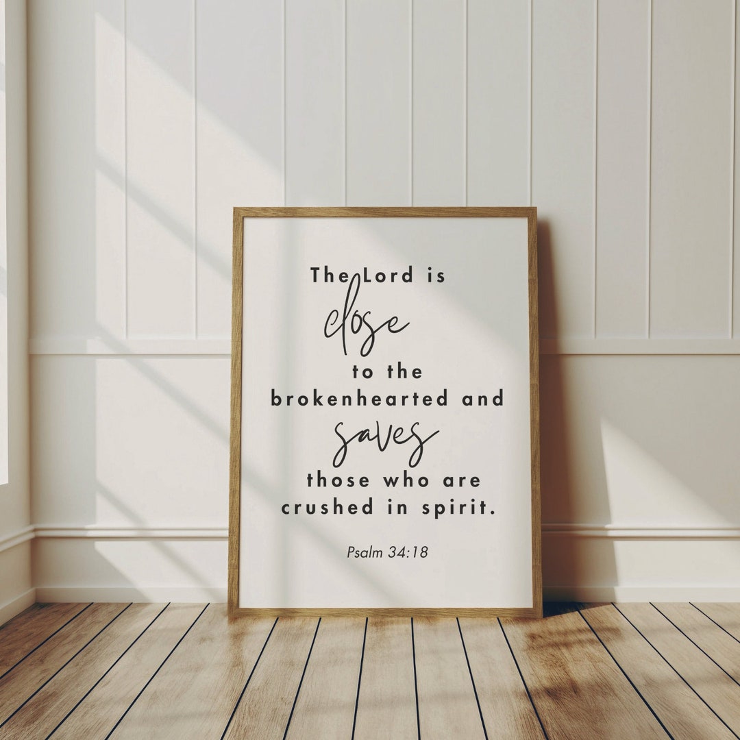 The Lord is Close, Bible Verse Printable, Home Décor, Scripture Wall ...