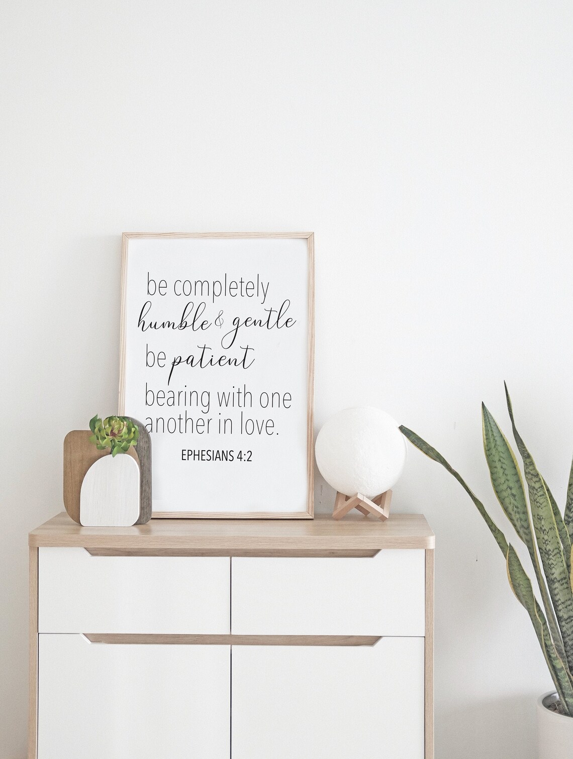 Be Completely Humble, Bible Verse Printable, Home Décor, Scripture Wall ...