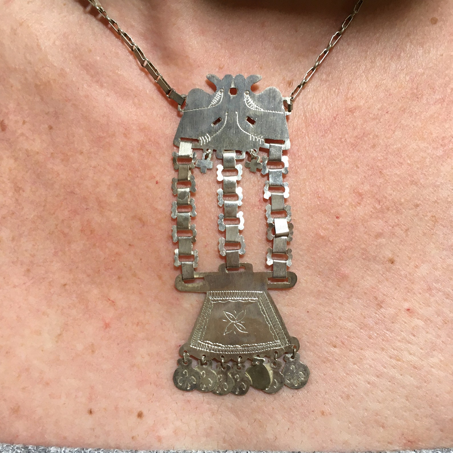 Vintage Mapuche Necklace & Earrings from Chile Mapuche Link | Etsy