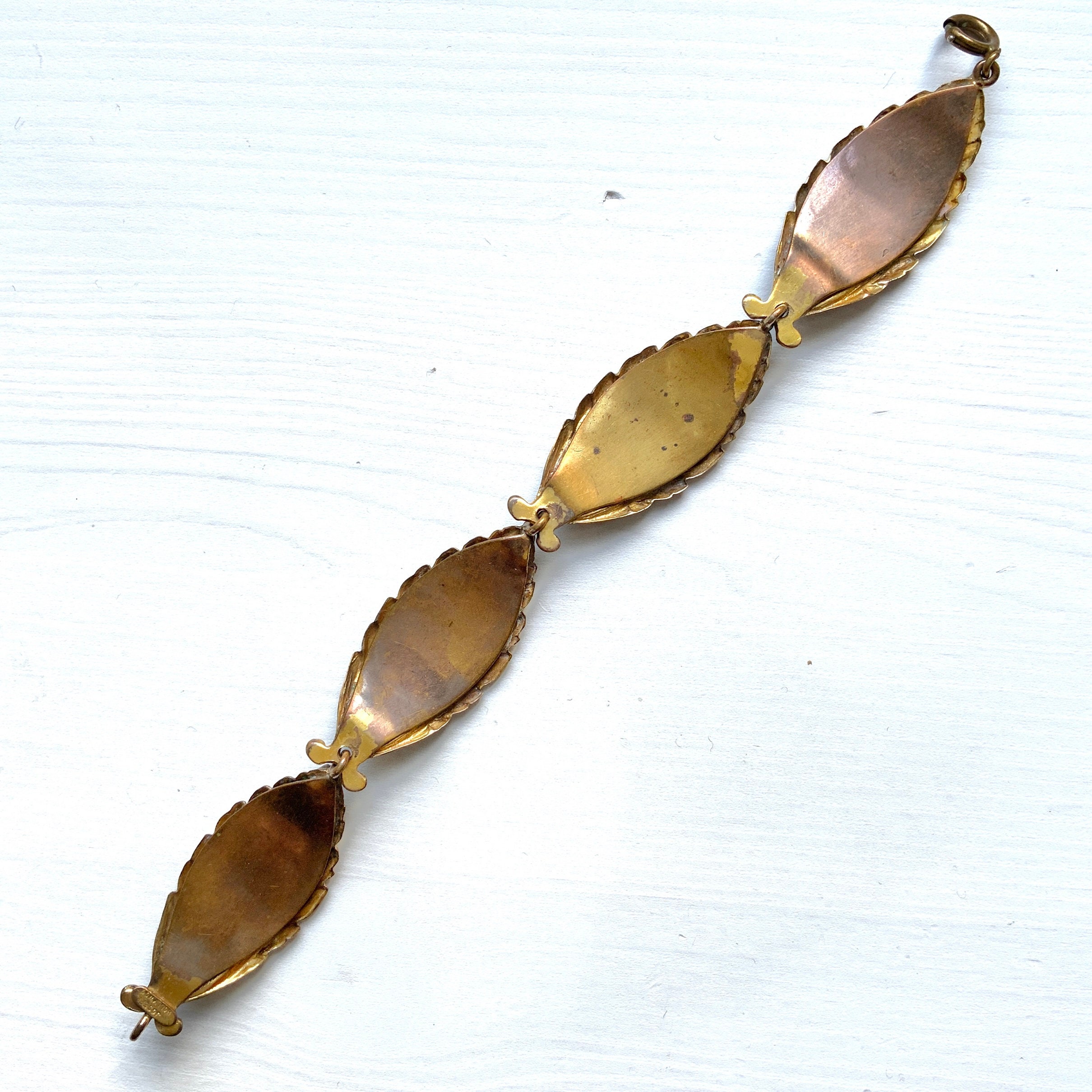 VINTAGE Joseff of Hollywood Brass Tone Leaf Braceletsp22-182br - Etsy