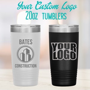 Company Logo Tumblers, Personalized Company Tumblers, Custom Logo ...