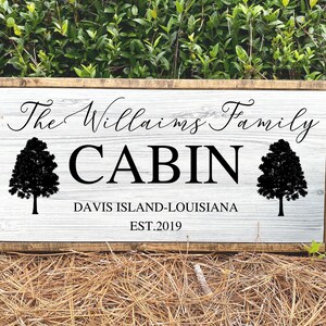 Custom Cabin Signs-personalized Cabin Sign for Cabin Gifts-cabin Art ...