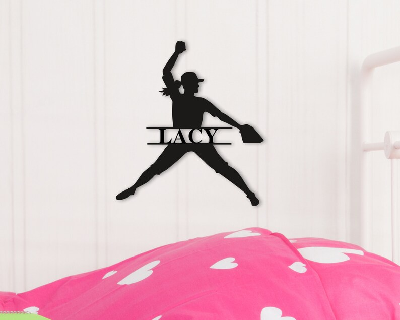 Custom Softball Metal Sign Fast Pitch Softball Lovers - Etsy