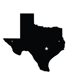 Texas Last Name Metal Sign, Established Family Sign, Metal Monogram ...