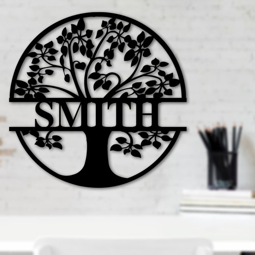 Tree of Life With Personalized Name Metal Sign Tree of Life - Etsy