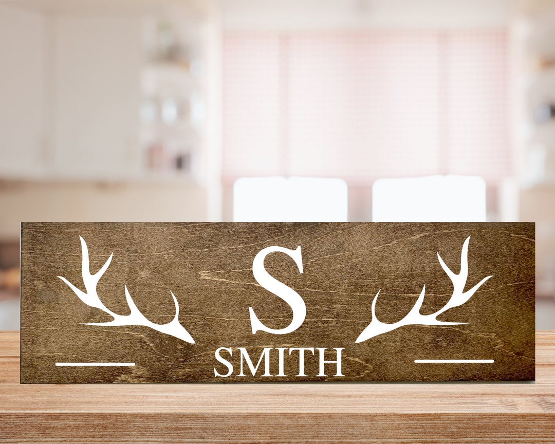 Last Name Wood Signs Personalized Wood Sign Custom Last Name Sign ...