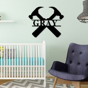 Personalized Metal Name Sign, Nursery, Playroom, Shop - Etsy