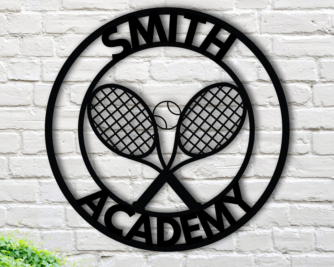 Personalized Tennis Sign, Metal Tennis Wall Art, Tennis Sign, Tennis ...