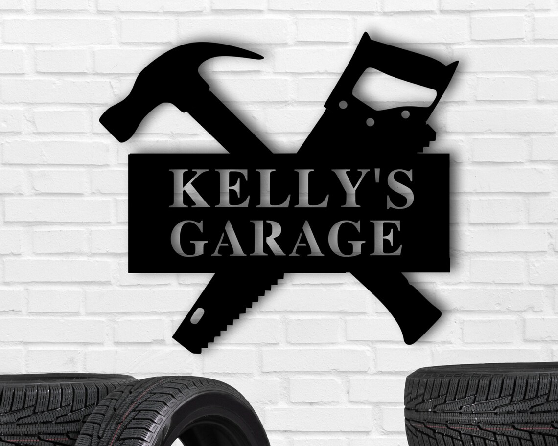 Personalized Garage Sign Metal Sign for Garage Custom Garage | Etsy