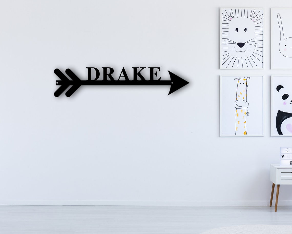 Custom Personalized Arrow Sign With Name or Date Custom - Etsy