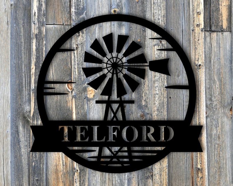 Personalized Windmill Wall Decor Personalized Windmill Sign - Etsy