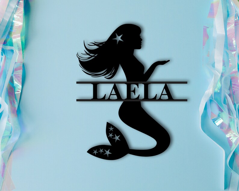 Mermaid Sign Custom Mermaid Personalized Girl Gift Gift for - Etsy