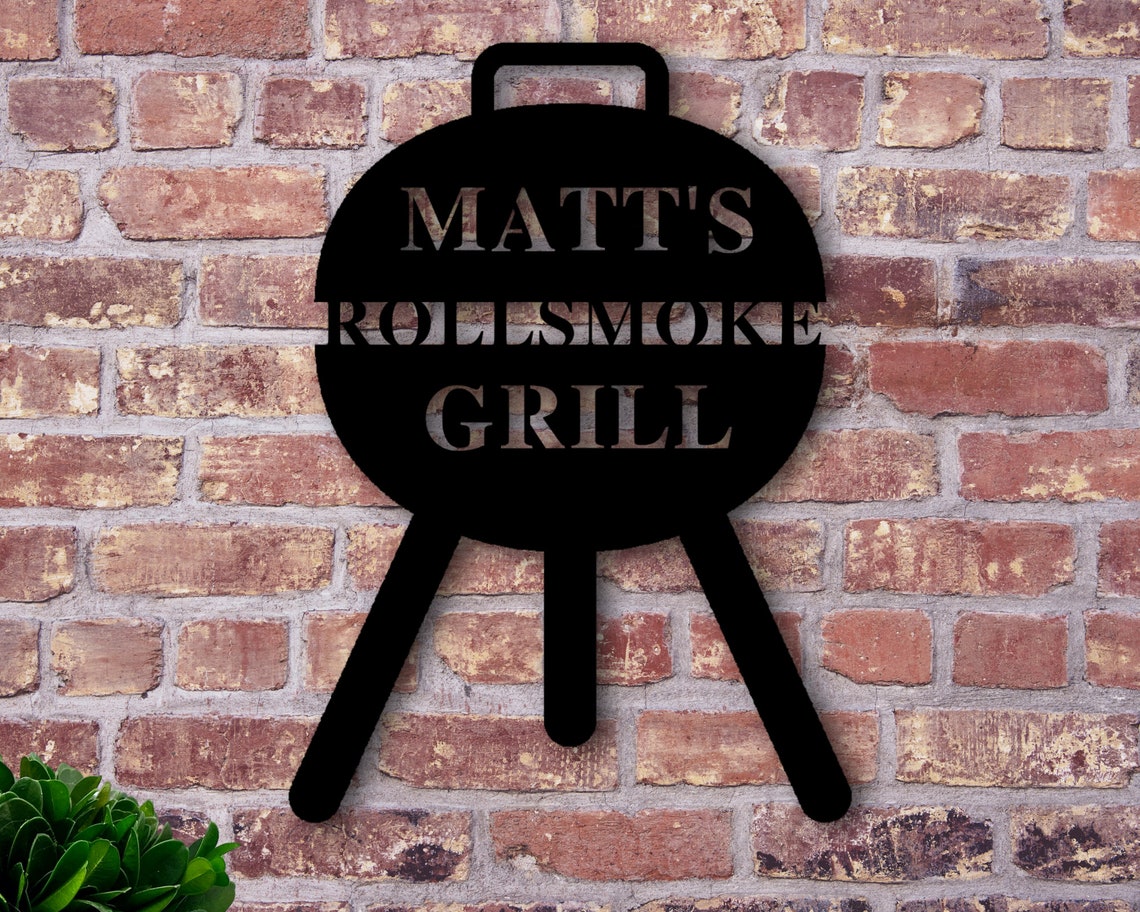 Custom BBQ Sign Grilling Gifts Signs Personalized Outdoor - Etsy