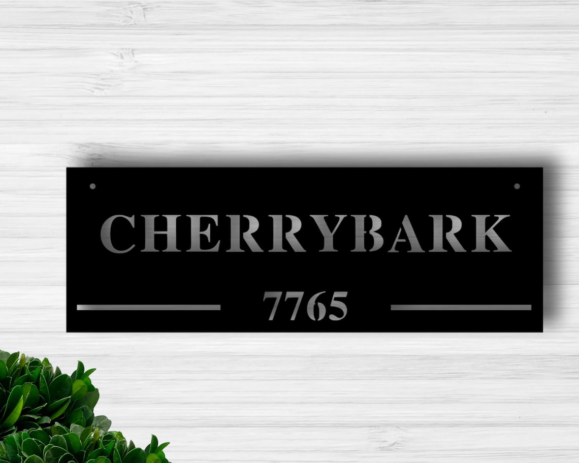 Personalized Metal Address Sign Modern Address Sign Metal | Etsy
