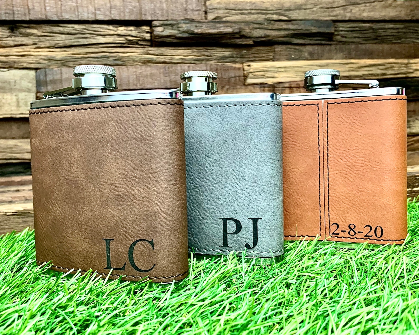 Engraved Flask for Groomsman Custom Flask Monogrammed Flask - Etsy