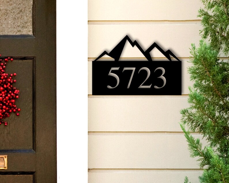 Custom Metal Address Sign Address Plaque House Number Metal | Etsy