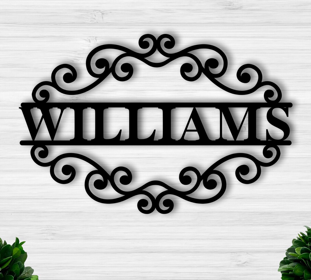 Personalized Metal Sign Custom Last Name Sign Family Name Sign Metal ...