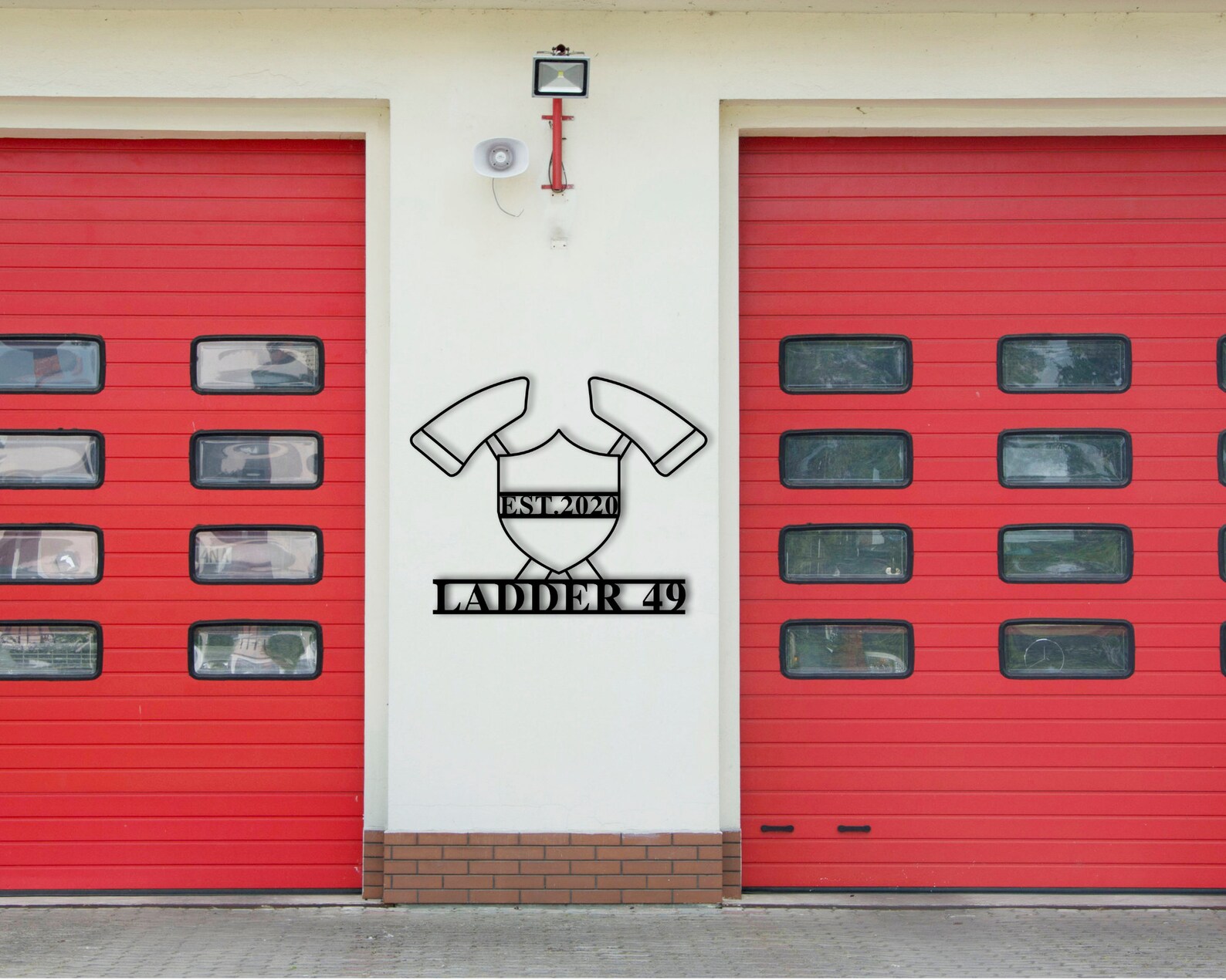 Fireman Sign With Last Name Personalized Firefighter Gift - Etsy