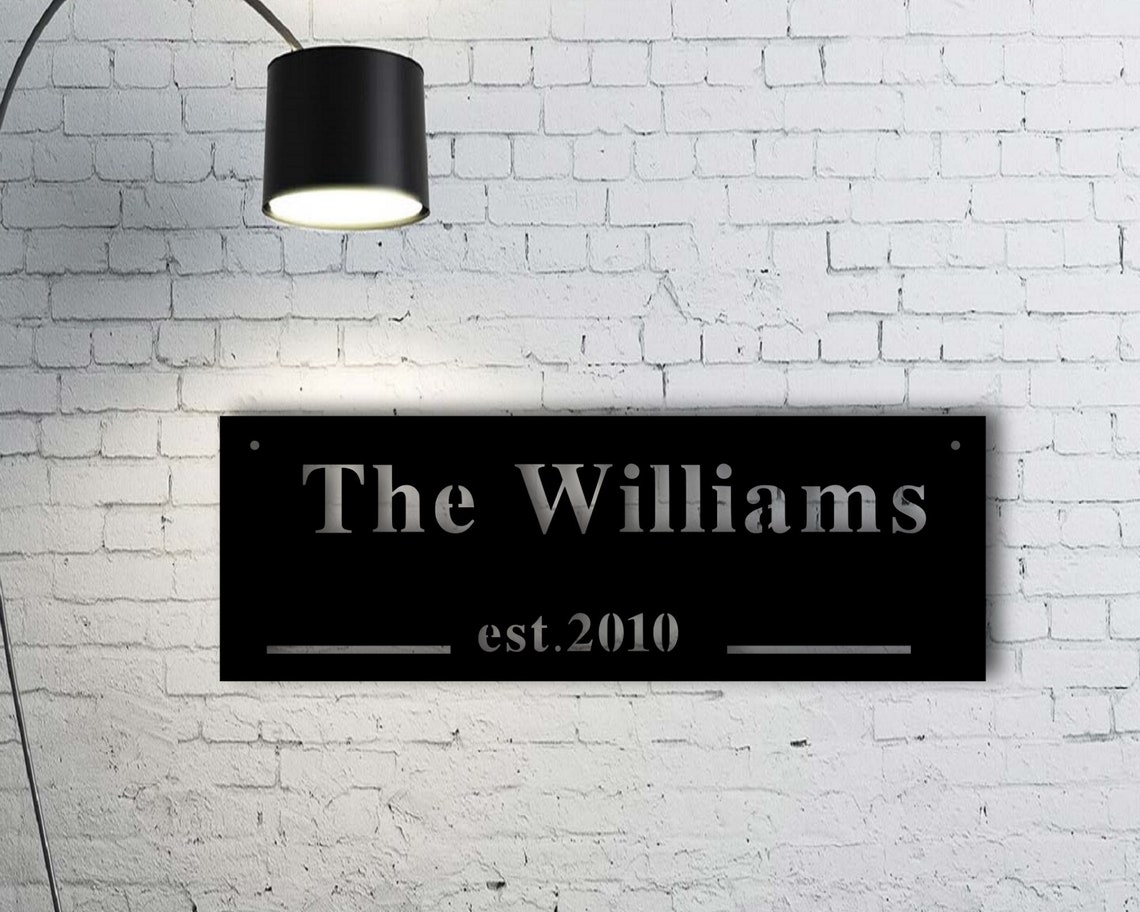 Established Sign Establish Sign Custom Metal Sign Metal | Etsy