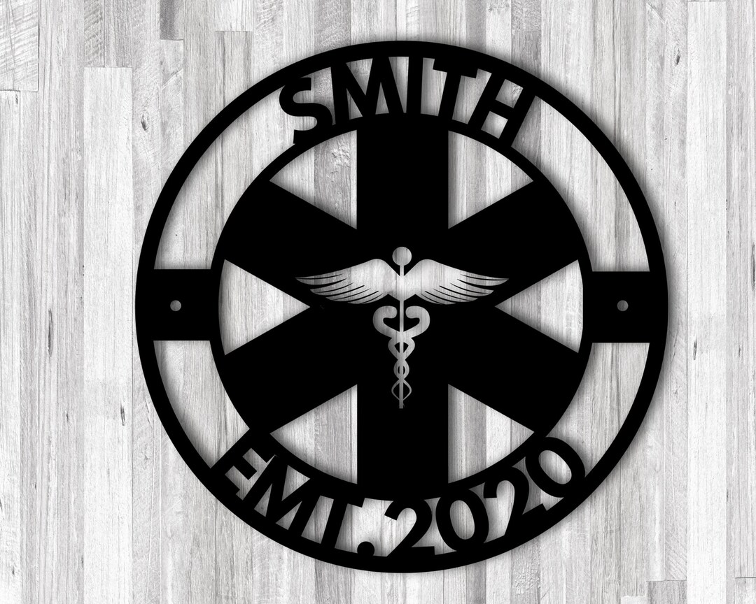 Personalized EMT Gift, Metal Sign, Personalized Gift for EMS, Paramedic ...