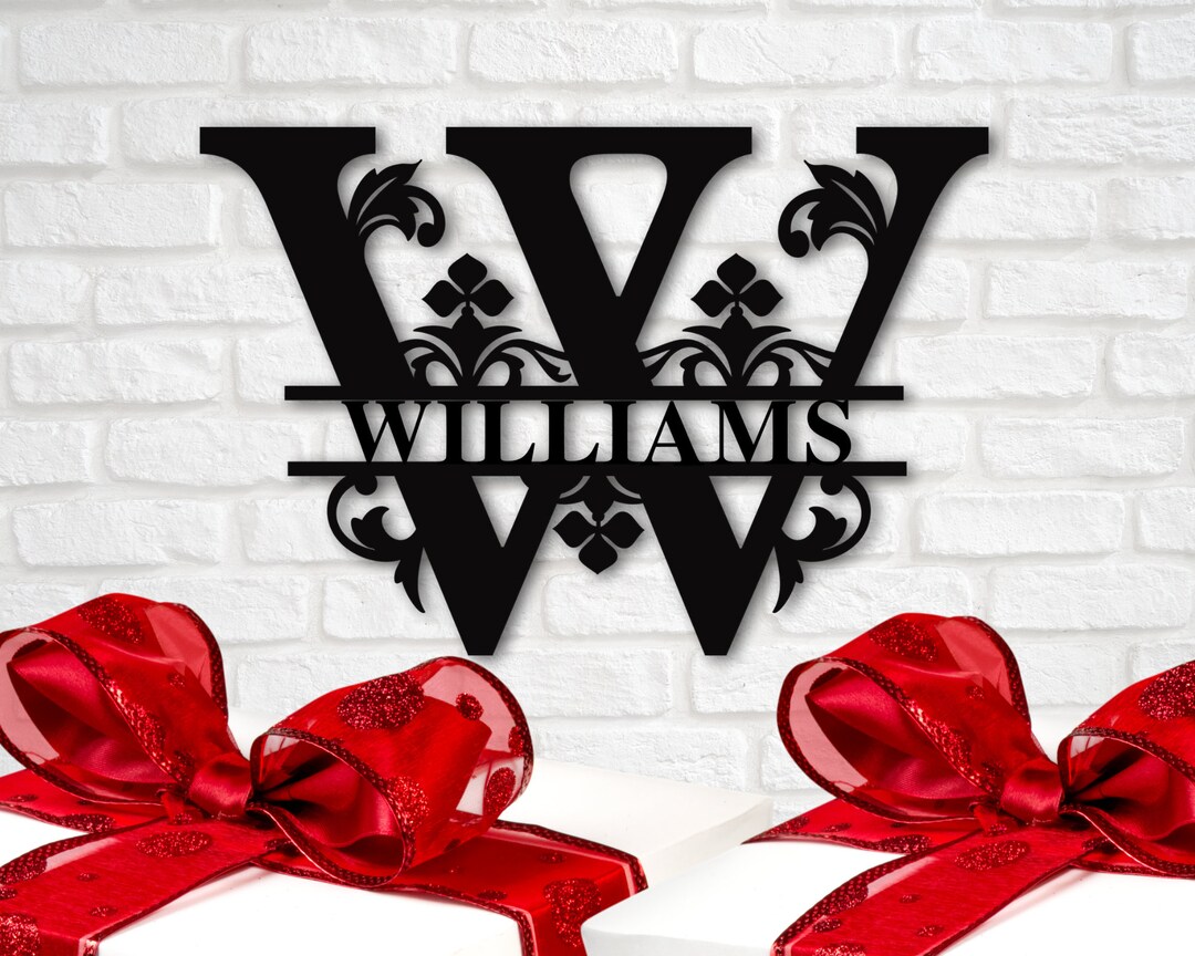 Personalized Metal Sign Custom Last Name Sign Family Name Sign Metal ...