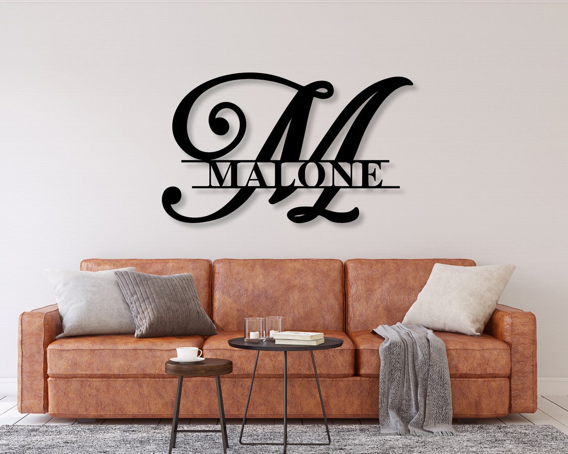 Personalized Metal Sign Custom Last Name Sign Family Name Sign - Etsy