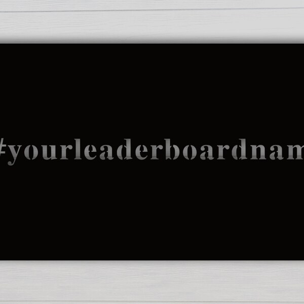 Leaderboard Sign - Etsy