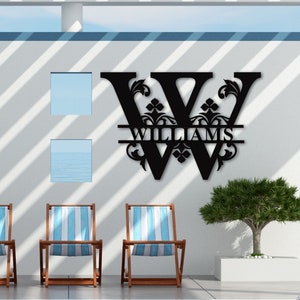 Last Name Metal Signs Personalized Metal Sign Custom Last Name Sign ...