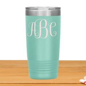Personalized 20 OZ Tumbler, Custom Travel Mug, Laser Engraved Tumbler ...