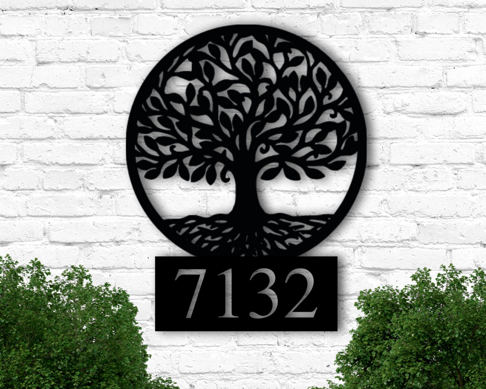 Custom Metal Address Sign Address Plaque House Number Metal | Etsy