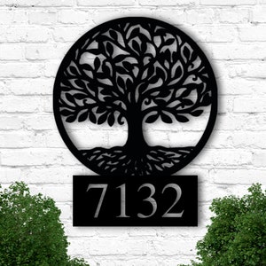 Custom Metal Address Sign, Address Plaque, House Number, Metal Address ...