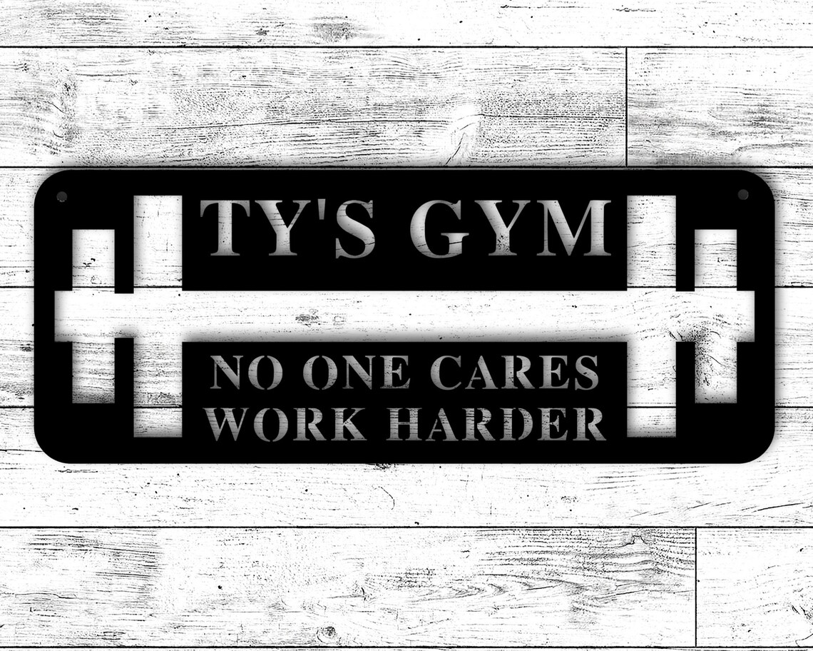 Personalized Home Gym Signs for Workout Room Personalized | Etsy