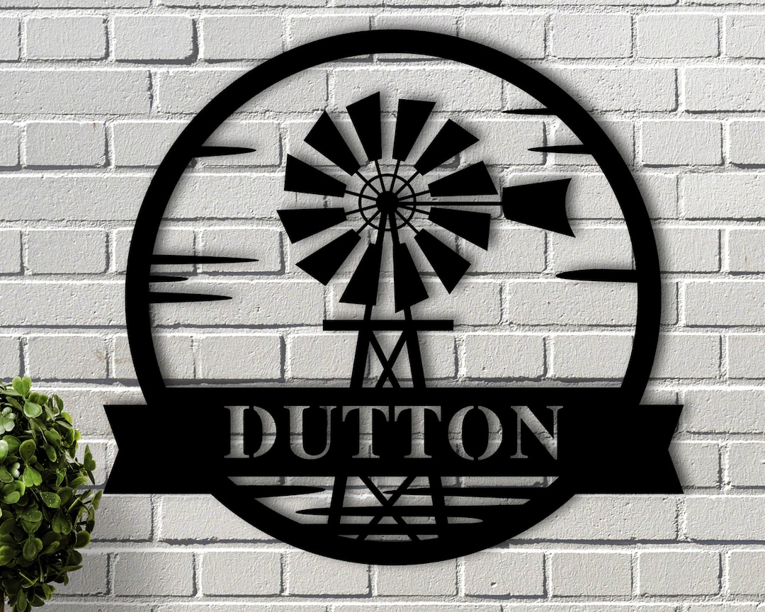 Personalized Windmill Wall Decor Personalized Windmill Sign Custom ...