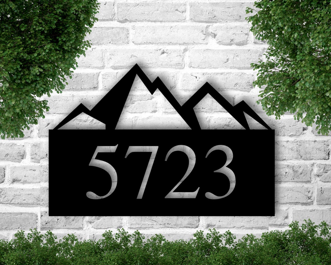 Custom Metal Address Sign, Address Plaque, House Number, Metal Address ...