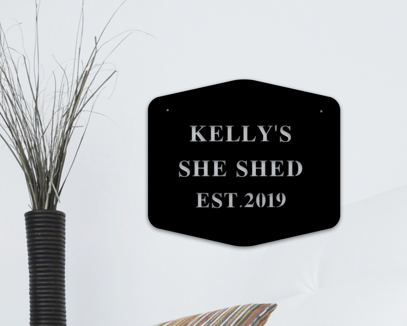 Custom Metal She Shed Sign Outdoor Sign Established Date - Etsy