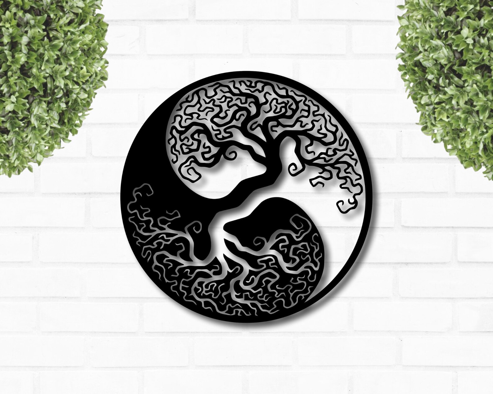 YIN&YANG SIGN Metal Wall Art Wall Hangings Wall Decor - Etsy