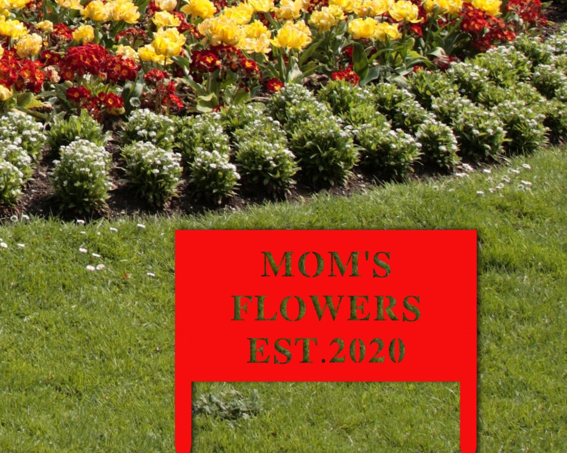 Personalized Yard Sign With Stakes Custom Metal Yard Signs - Etsy