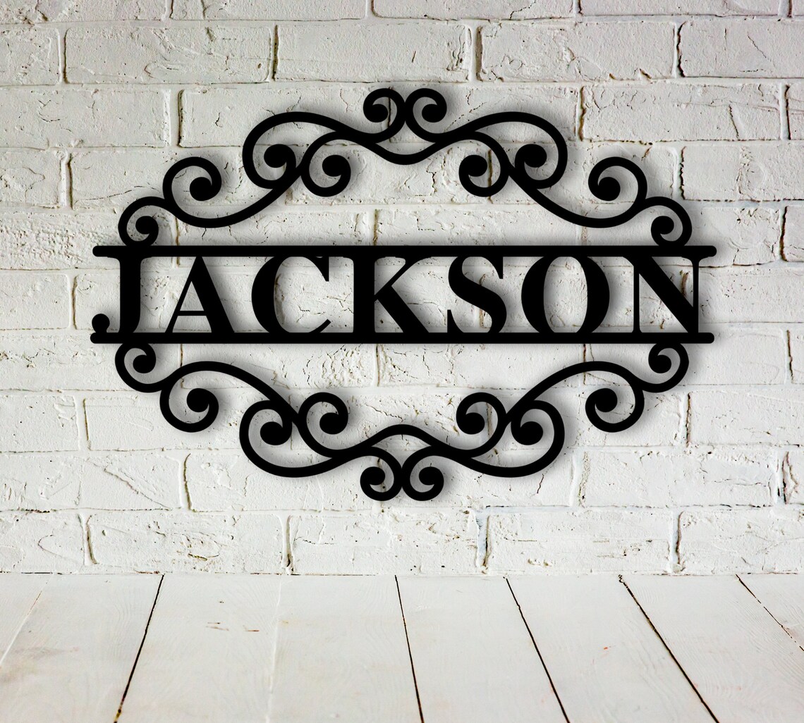 Personalized Metal Sign Custom Last Name Sign Family Name Sign - Etsy
