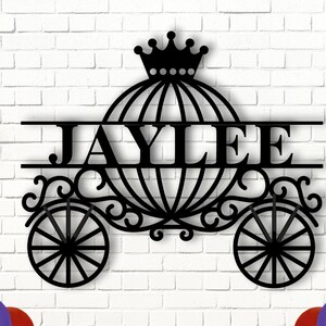 Custom Princess Room Sign, Girls Decor, Personalized Kids Metal Sign ...