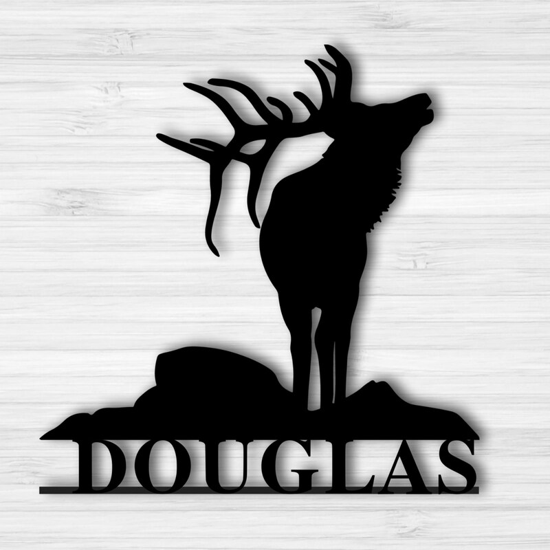 Metal Elk Sign - Etsy