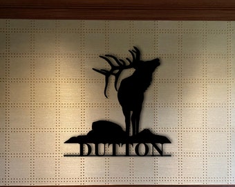 Metal Elk Name Sign | Etsy