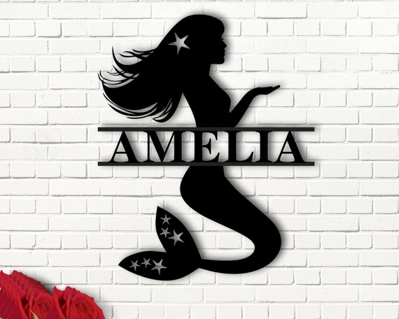 Mermaid Sign Custom Mermaid Personalized Girl Gift Gift for | Etsy