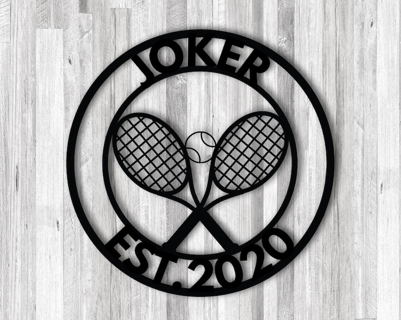 Personalized Tennis Sign Metal Tennis Wall Art Tennis Sign | Etsy