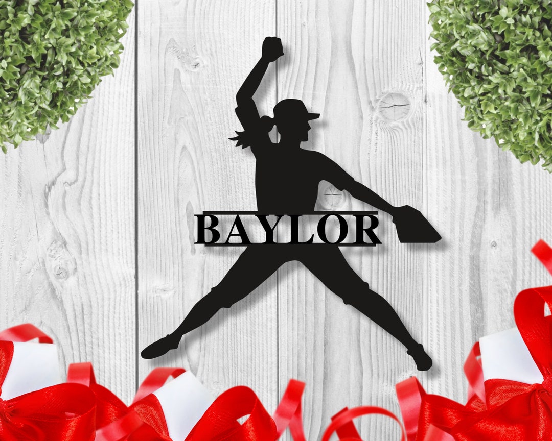 Custom Softball Metal Sign, Fast Pitch, Softball Lovers, Personalized ...