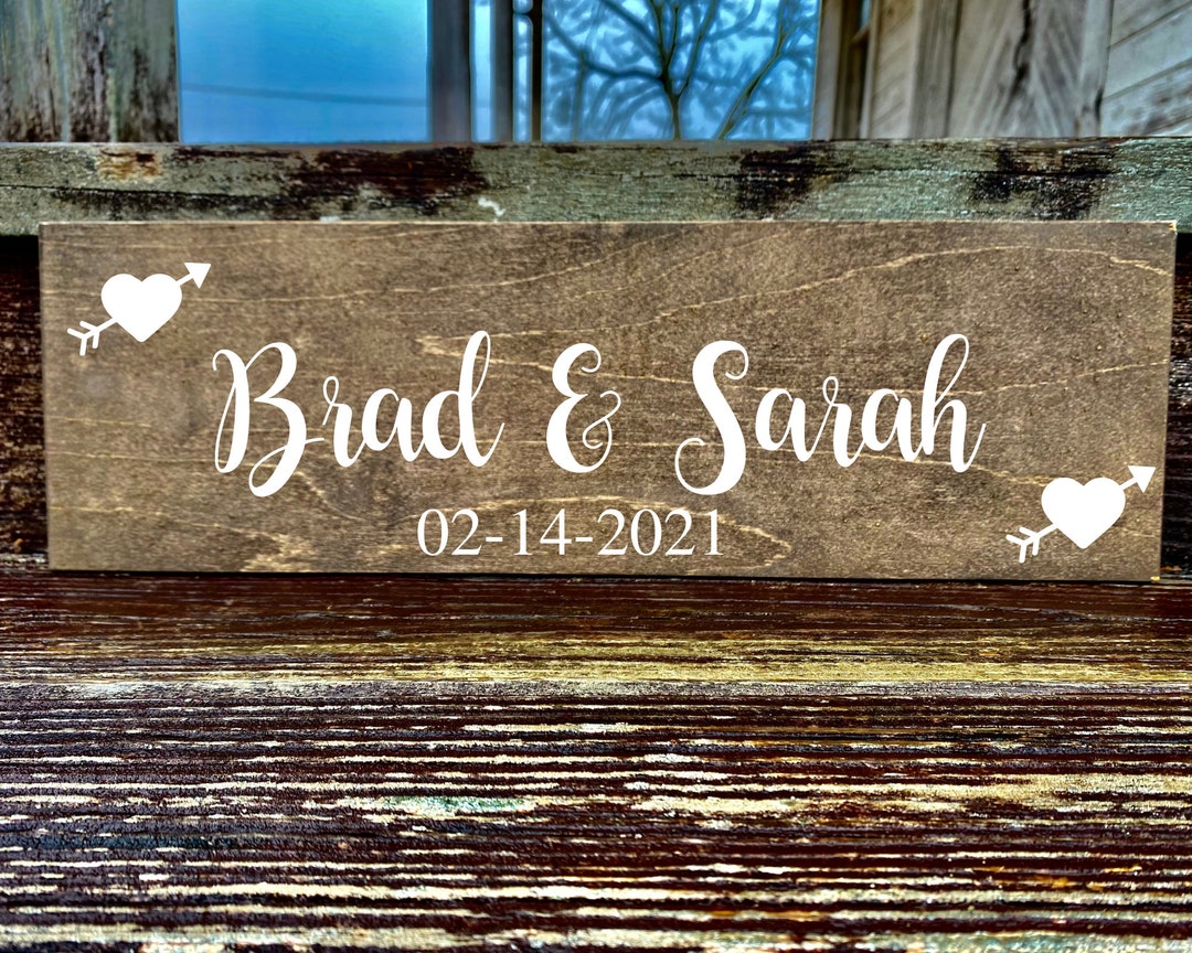 Personalized Couple Names Sign, Wedding Gift Idea, Anniversary Gift ...