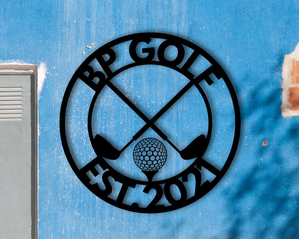 Golf Custom Name Metal Sign Golf Sign Bar Sign 19th Hole - Etsy