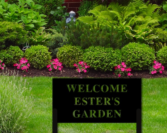 Personalized Yard Sign With Stakes Custom Metal Yard Signs - Etsy