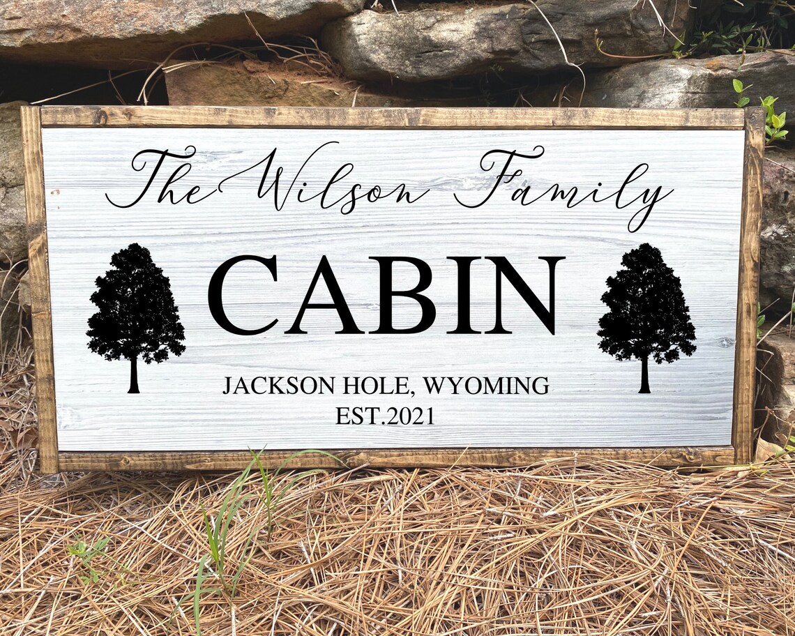 Custom Cabin Signs-personalized Cabin Sign for Cabin | Etsy