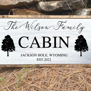 Custom Cabin Signs-personalized Cabin Sign for Cabin Gifts-cabin Art ...